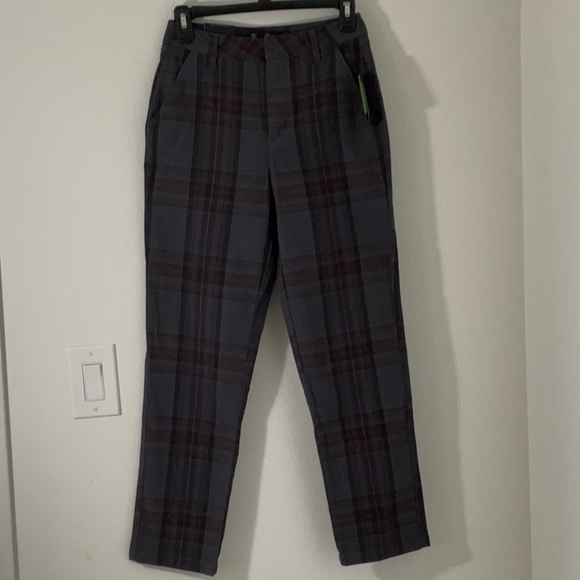 Volcom | Pants & Jumpsuits | Nwt Volcom Plaid High Rise Ankle Fit Pants ...